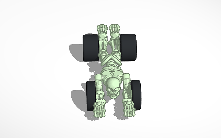 3D design Le Beautiful Skeleton Car | Tinkercad