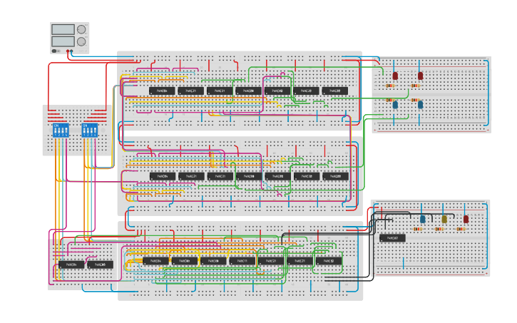 Circuit design Arbiter Project - Tinkercad