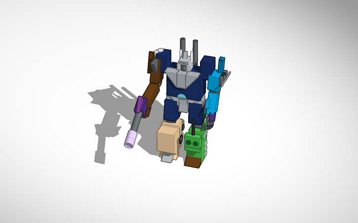 3D design Bruticus Statue holder - Tinkercad
