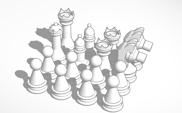 3D design chess - Tinkercad