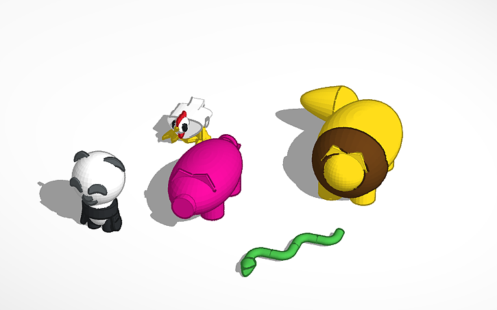3D design animals - Tinkercad
