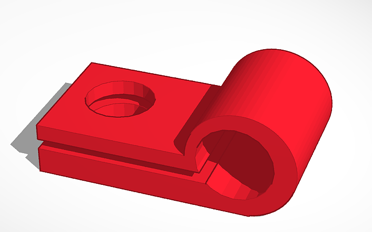 3D design Copy of cable brake holder - Tinkercad