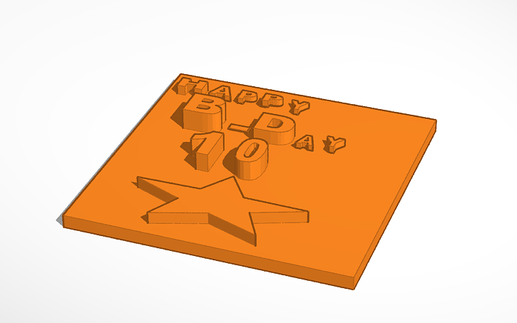 3D design poster - Tinkercad