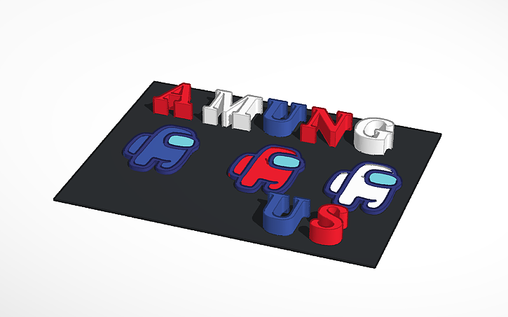 3D design AMONG US | Tinkercad