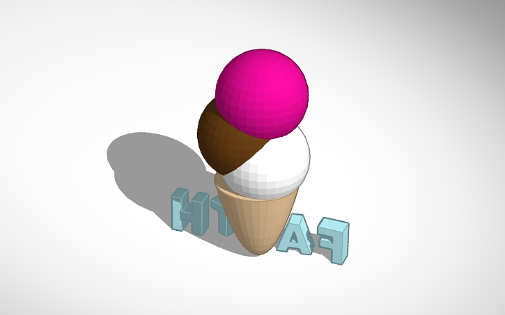 3D design Ice Cream | Tinkercad