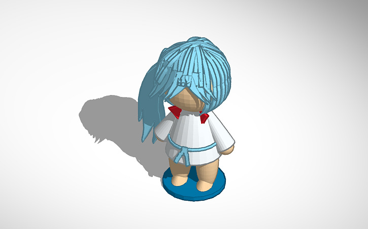 3D design Weiss Schnee Chibi | Tinkercad