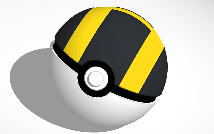 3D design Pokemon - Ultra ball - Tinkercad