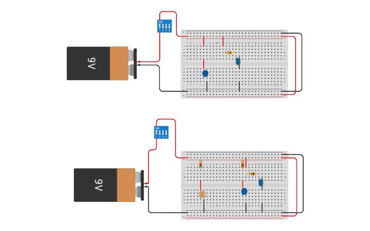 Circuit design Practica condensador - Tinkercad