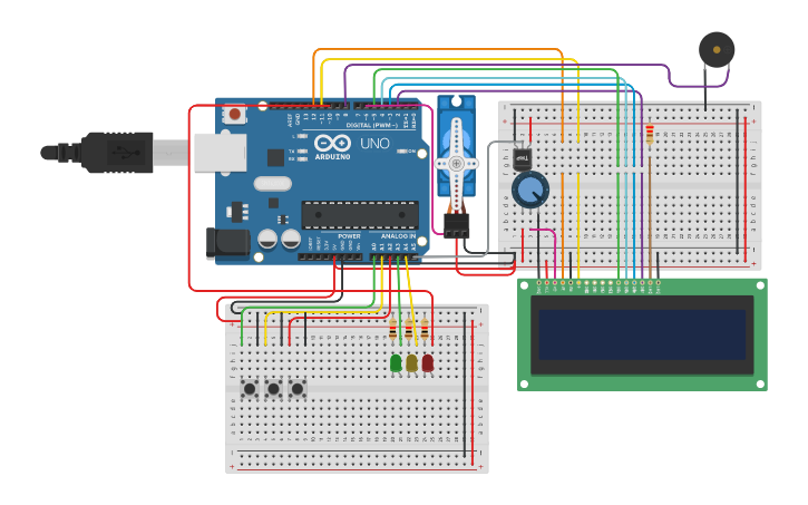 Circuit design Arduino-controller - Tinkercad