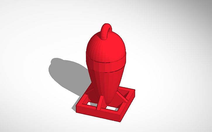 3D design Nuke Charm - Tinkercad