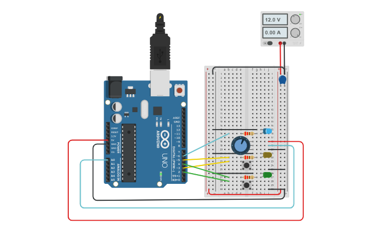 Circuit design lab 1 part A | Tinkercad