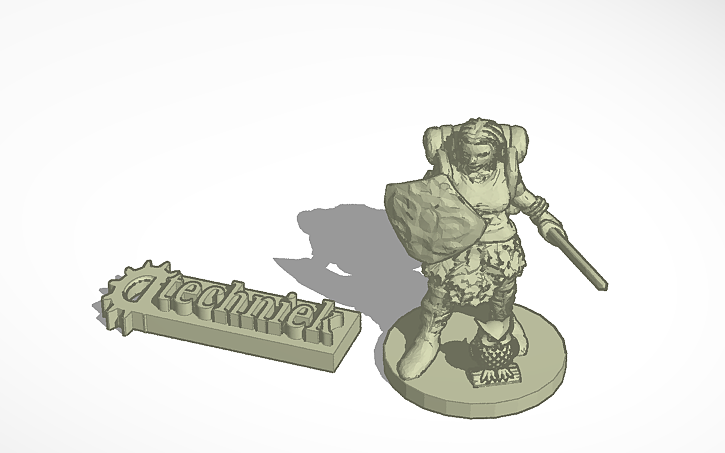 3D design dnd druid - Tinkercad