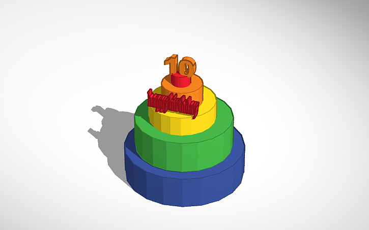 3D design happy birthday tinkercad | Tinkercad