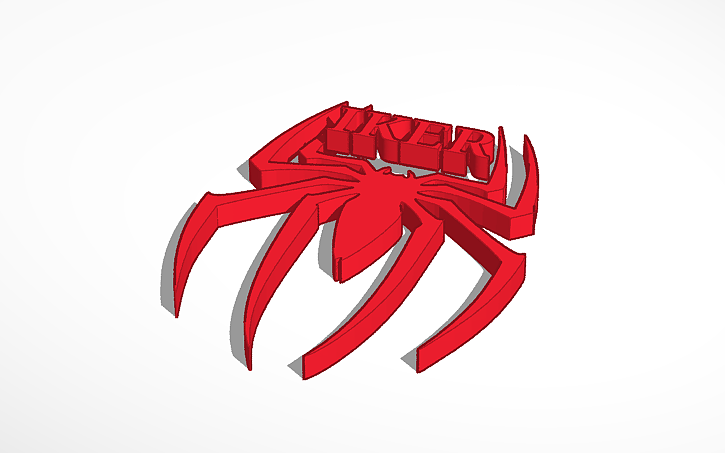 3D design IKER LOGO SPIDER MAN | Tinkercad