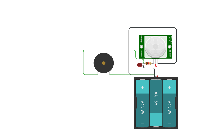 Circuit Design Security System Using Pir Sensor Without Arduino Tinkercad