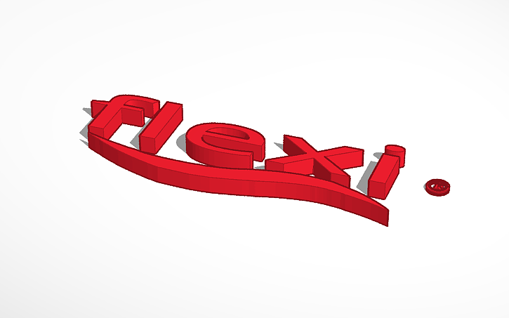 3D design Logo de flexi | Tinkercad