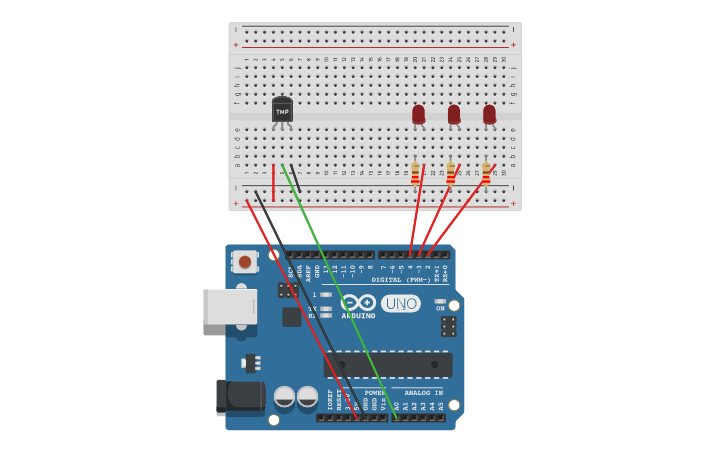 Circuit design Writing the Code | Tinkercad