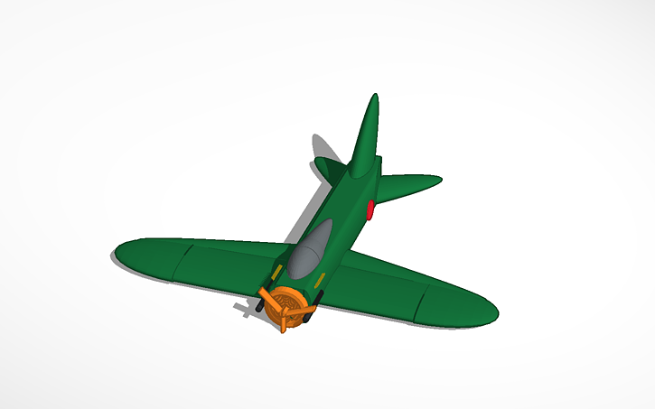 3D design zero fighter | Tinkercad