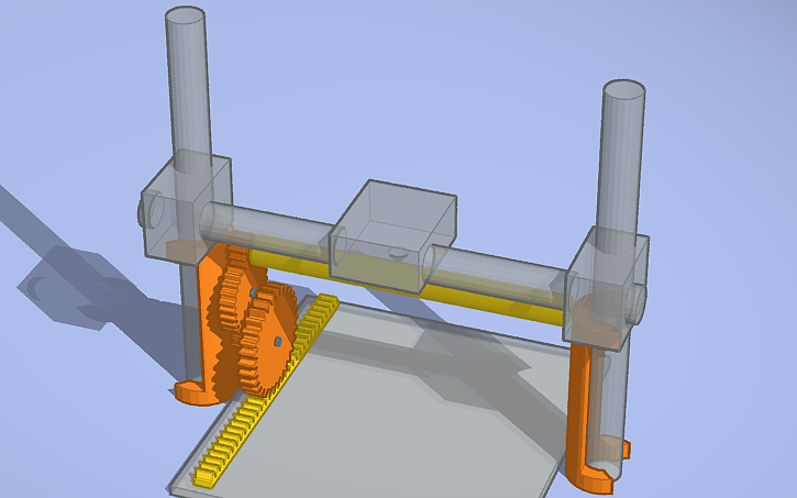3D design Cylindrical coordinate 3D printer - Tinkercad