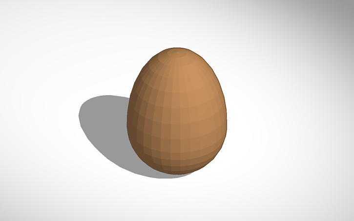 3D design egg - Tinkercad