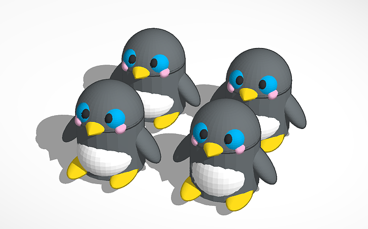 3D design penguin - Tinkercad