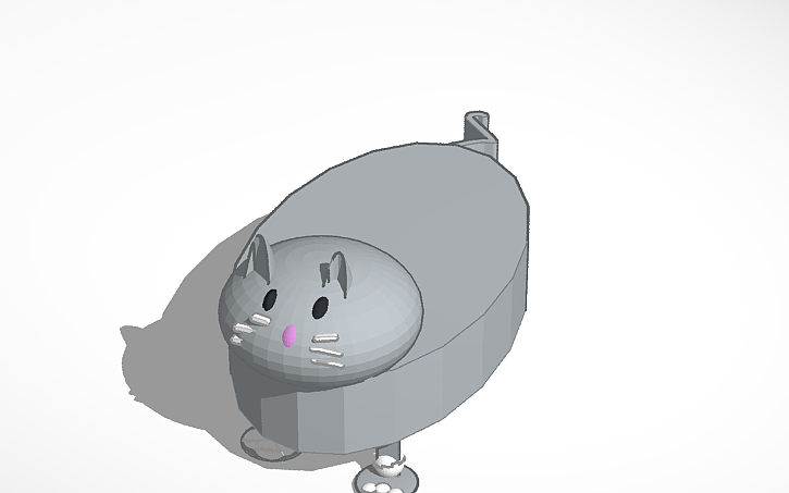 3D design fat Cat - Tinkercad