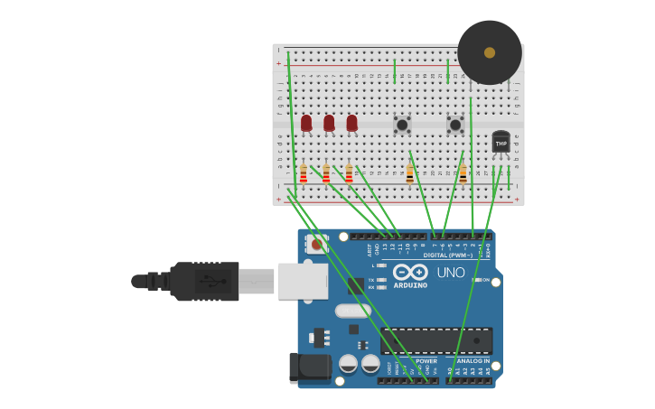 Circuit Design Example Temperature Sensor Assignment Tinkercad 7418