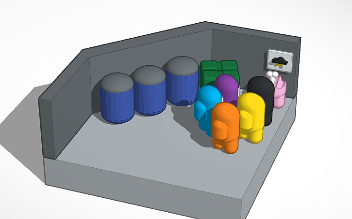 3D design among us skeld storage | Tinkercad