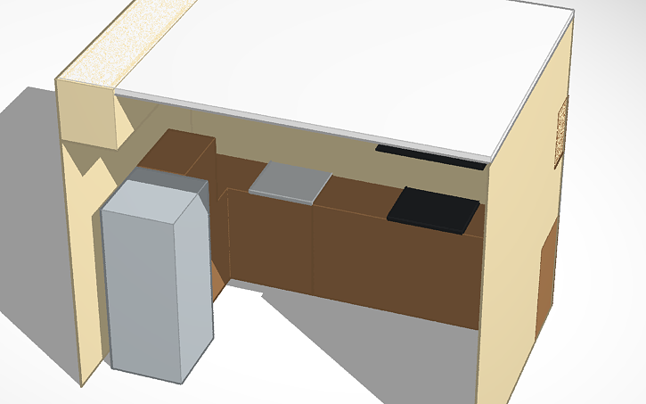 3D design KITCHEN DESIGN | Tinkercad