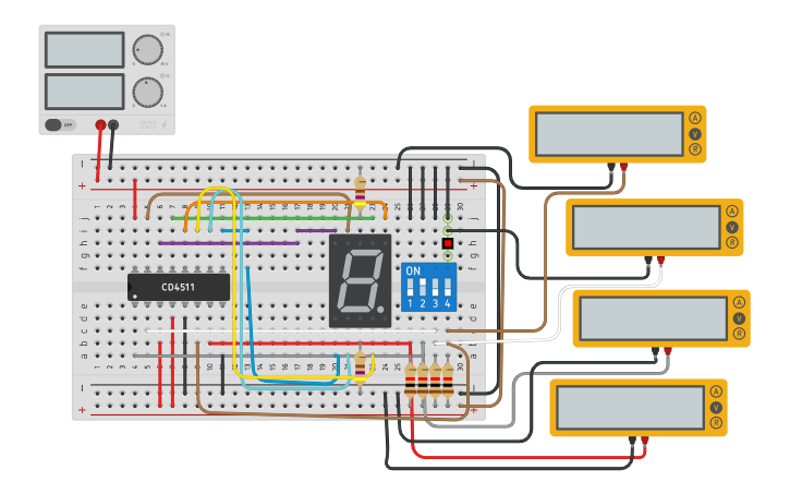 Circuit design codigo_BCD | Tinkercad