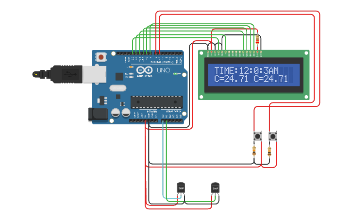 Circuit Design Temp Time Tinkercad