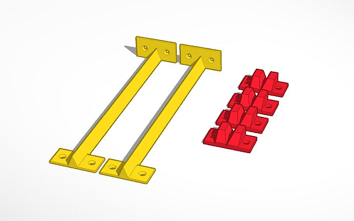 3D design drawer track assembly | Tinkercad
