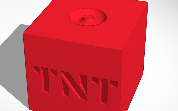3D design Minecraft TNT | Tinkercad