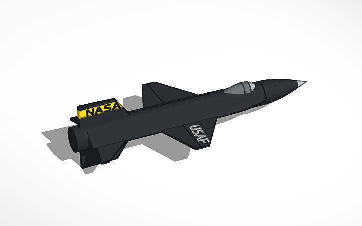 3D design X-15 - Tinkercad