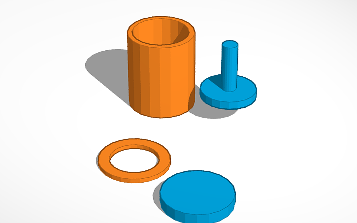 3D design Air piston - Tinkercad