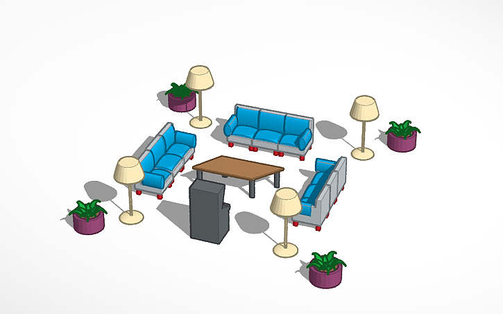 3D design Indoor House - Tinkercad