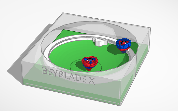3D design beyblade x fc barcelona - Tinkercad