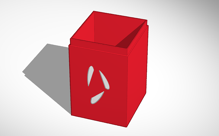 3D design recycle bin - Tinkercad