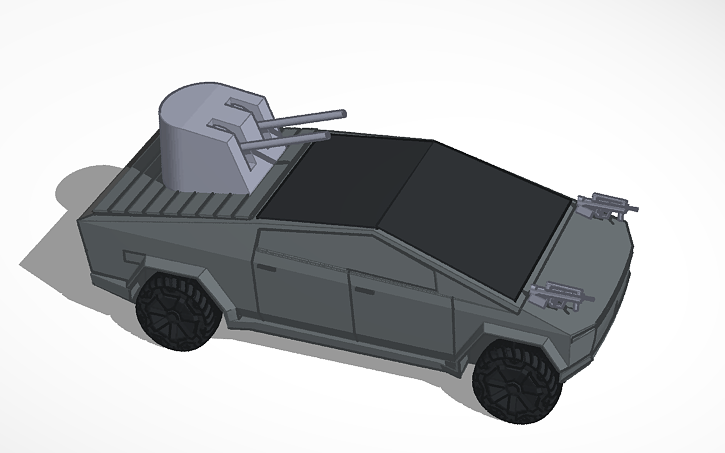 3D design Tesla Cybertank | Tinkercad