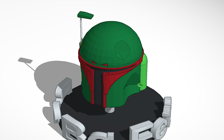 3D design Bo Bo Fett Pedestal | Tinkercad