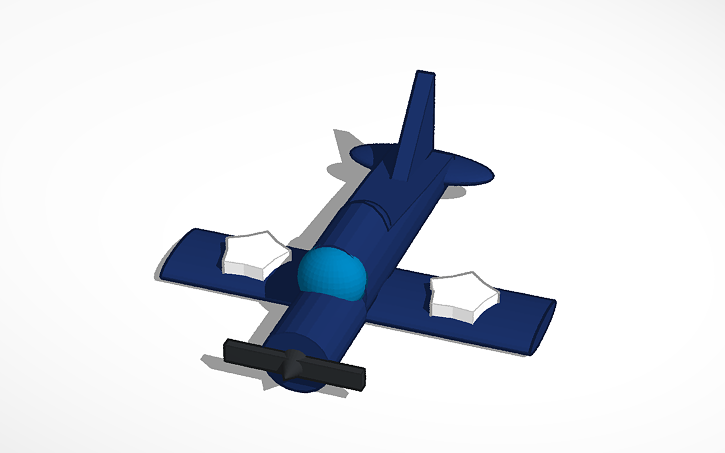 3D design WW2 Plane With Stand | Tinkercad