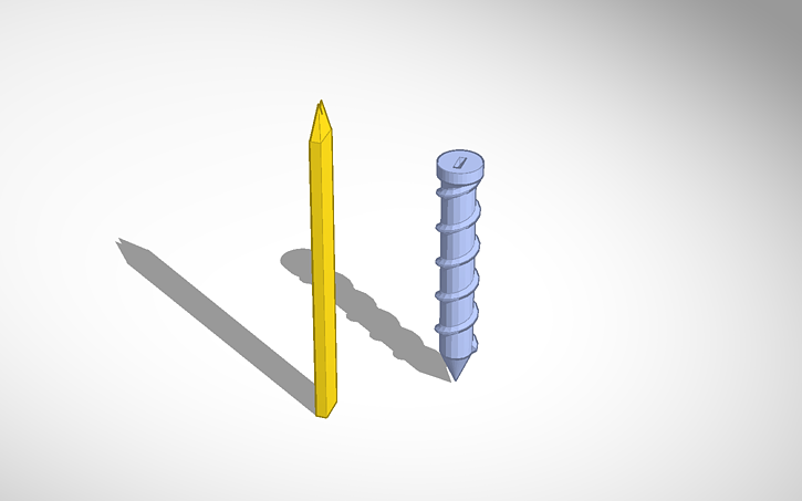 3D design Screw and Screwdriver | Tinkercad