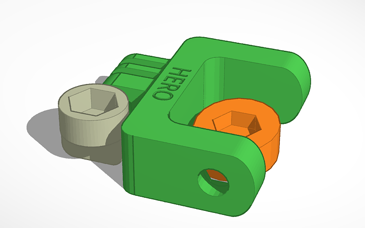 3D design GoPro Clamp - Tinkercad