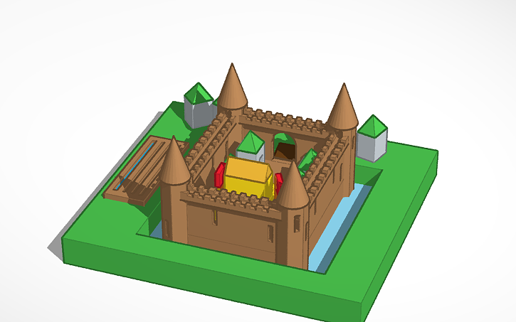 3D design Castle - Tinkercad