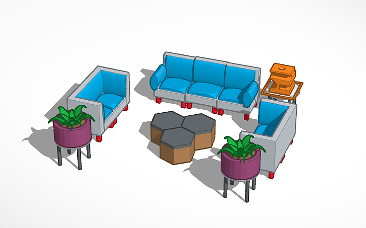 3D design Living Room. | Tinkercad