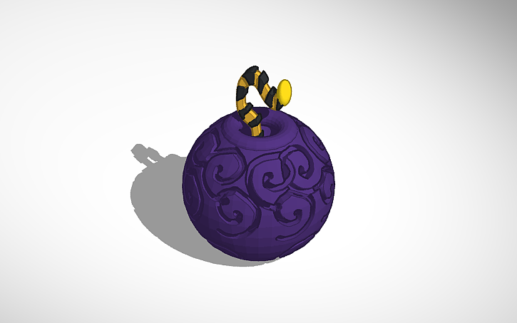 3D design bomu bomu no mi - Tinkercad