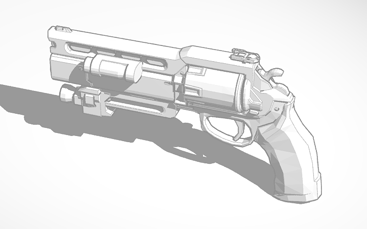 3D design Destiny Vault of Glass raid hand cannon "Fatebringer" - Tinkercad