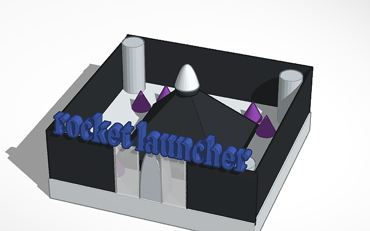 3D design rocket launcher | Tinkercad