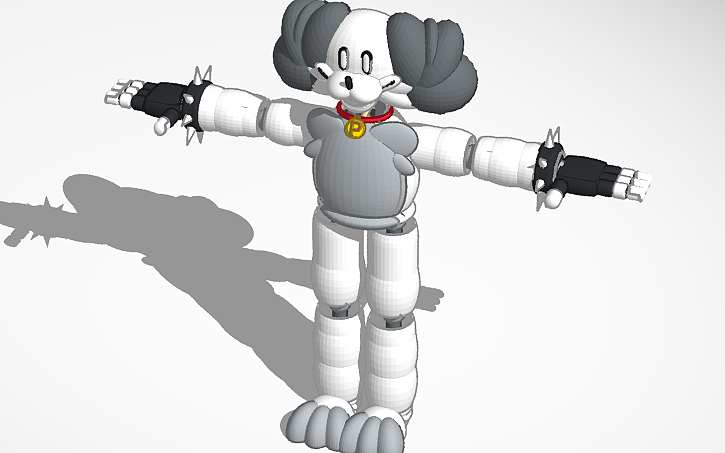 3D design Percy poodle V2 - Tinkercad