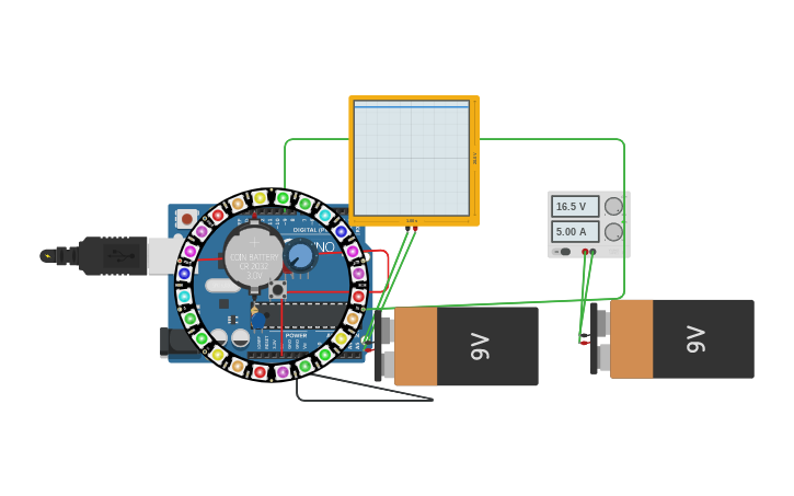 Circuit design Rainbow Glow Circuit Assembly | Tinkercad